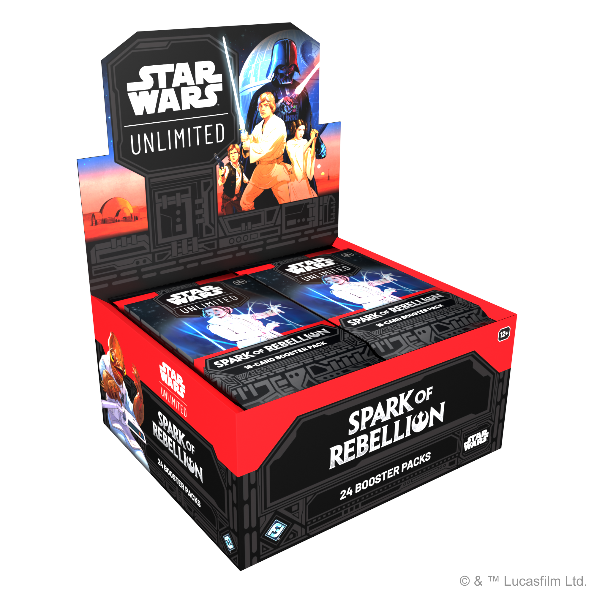 Star Wars: Unlimited Sparks of Rebellion Display Box (24 Packs ...